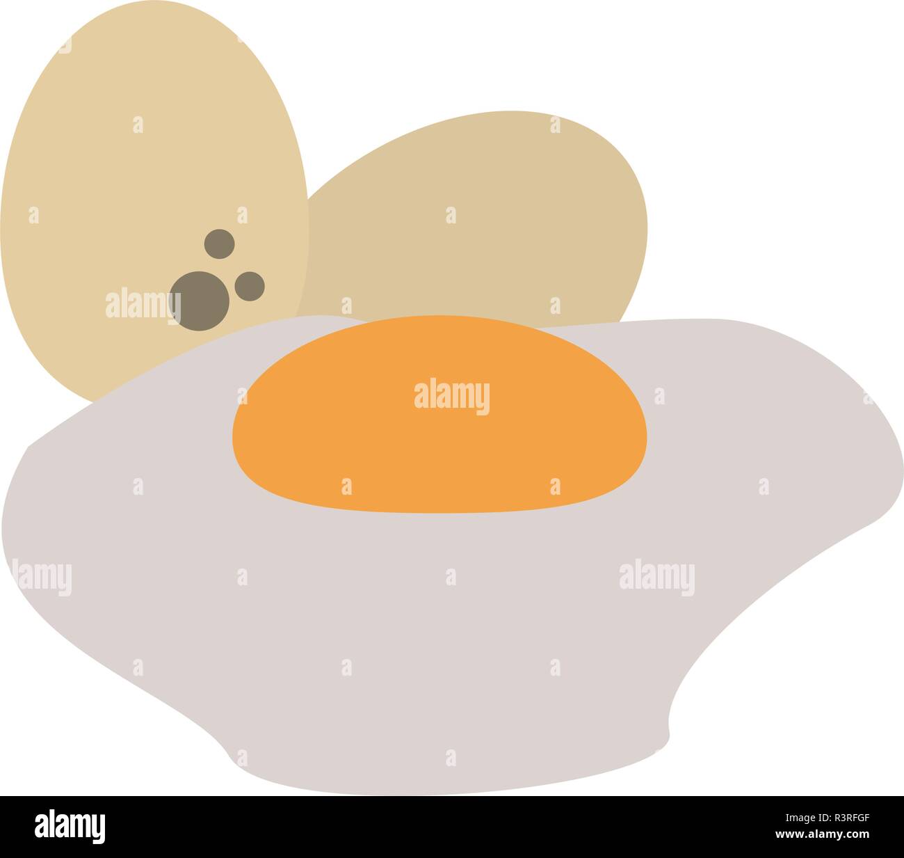 Eggs raw and cooked Stock Vector Images - Alamy