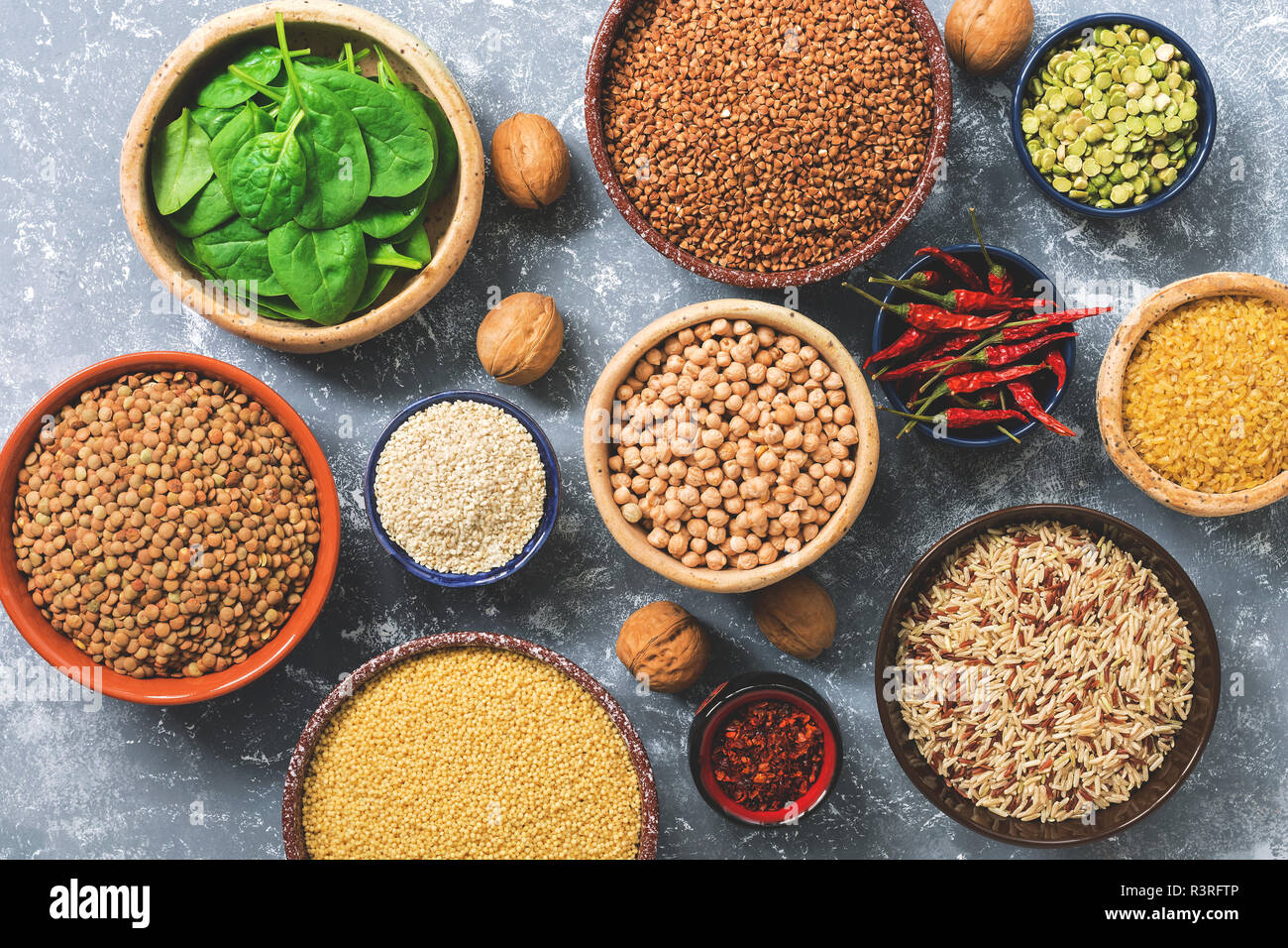 Healthy sources of protein hi-res stock photography and images - Alamy