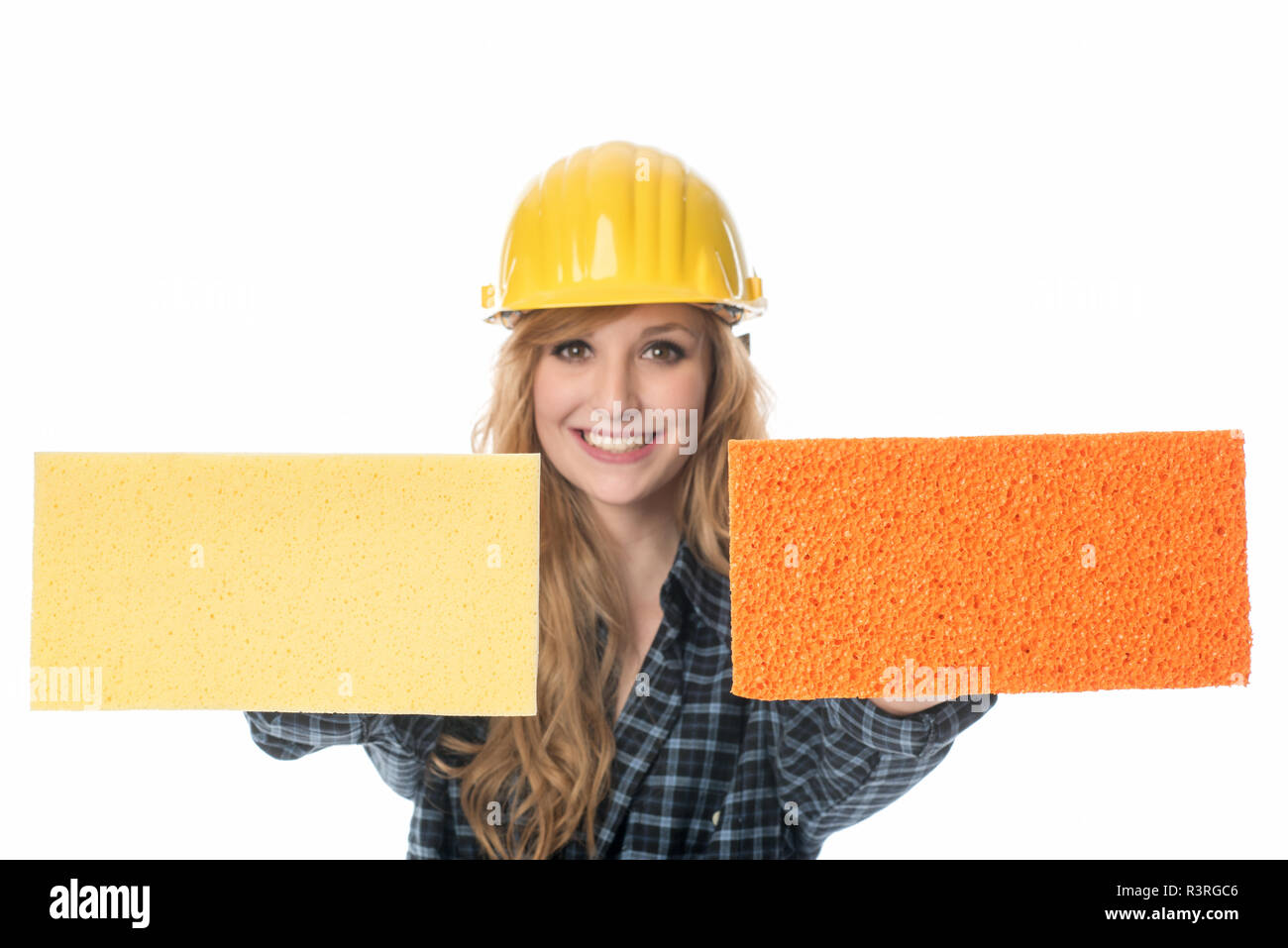 Woman bricklayer hi-res stock photography and images - Alamy