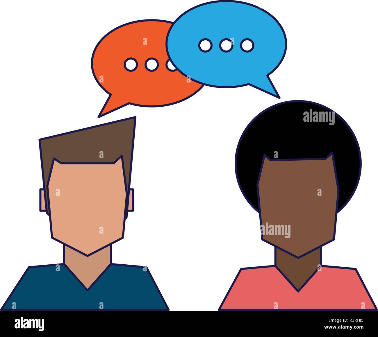 people talking avatar Stock Vector Image & Art - Alamy