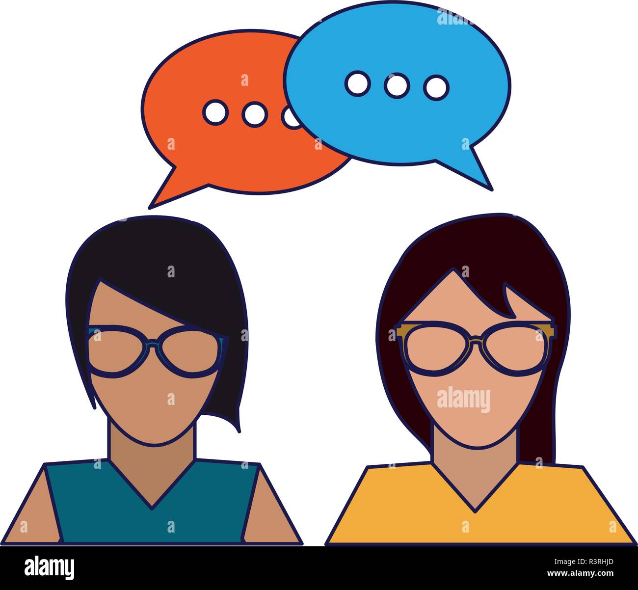 people talking avatar Stock Vector Image & Art - Alamy