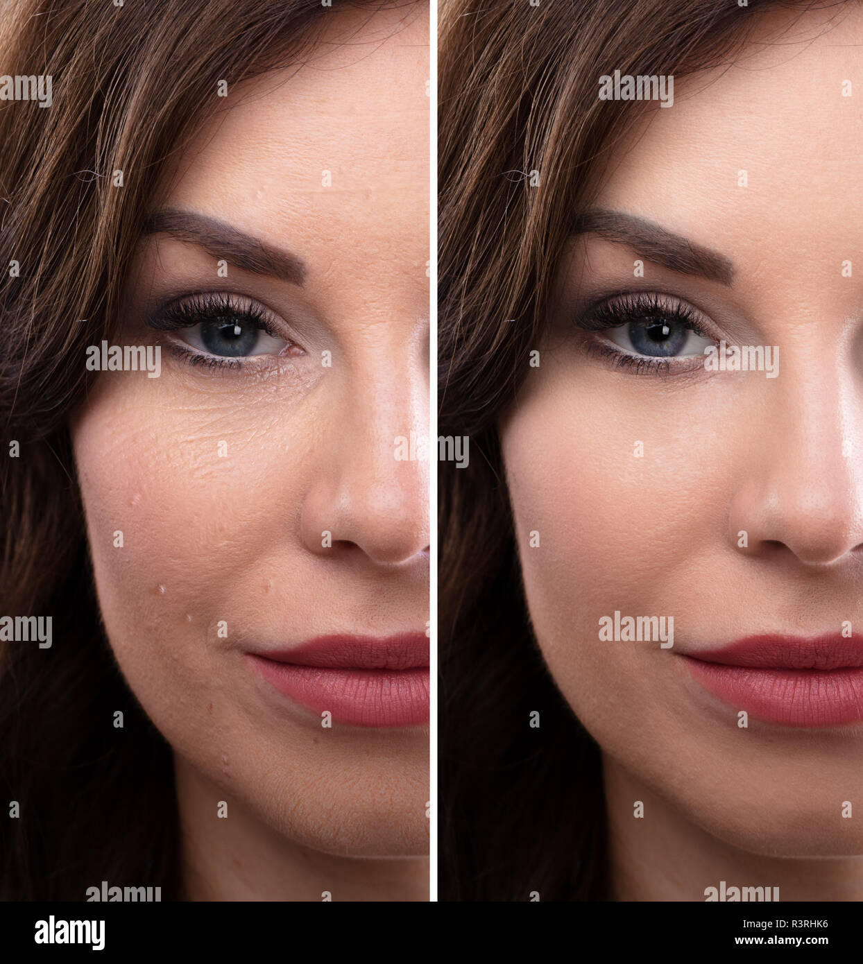 Face photo retouch hi-res stock photography and images - Alamy