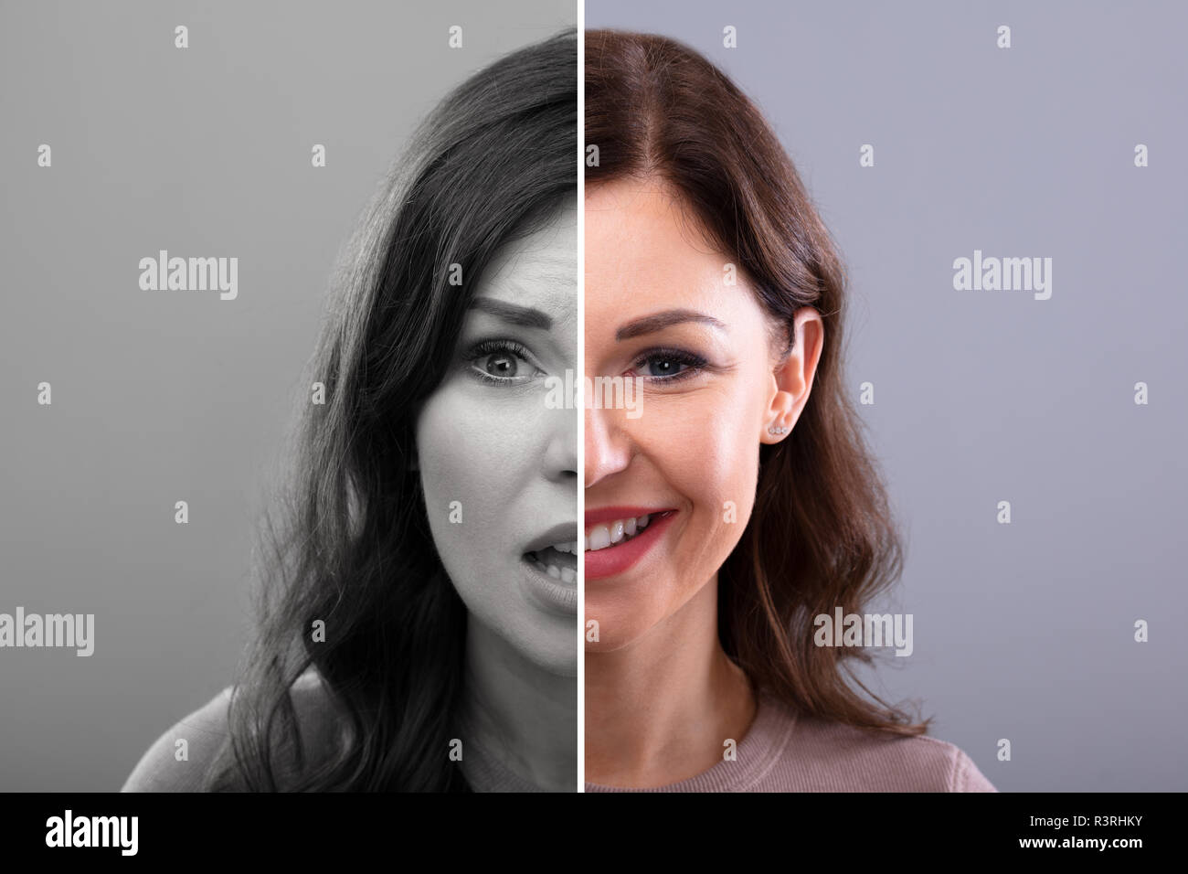 Different facial expression and woman hi-res stock photography and ...