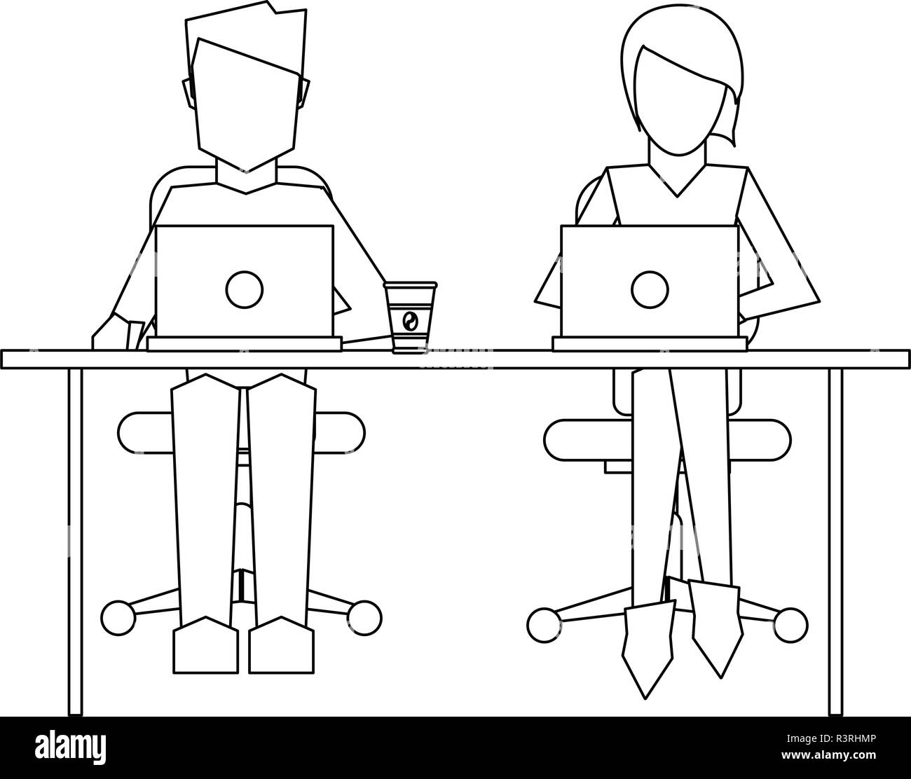 Coworkers communication Black and White Stock Photos & Images - Alamy