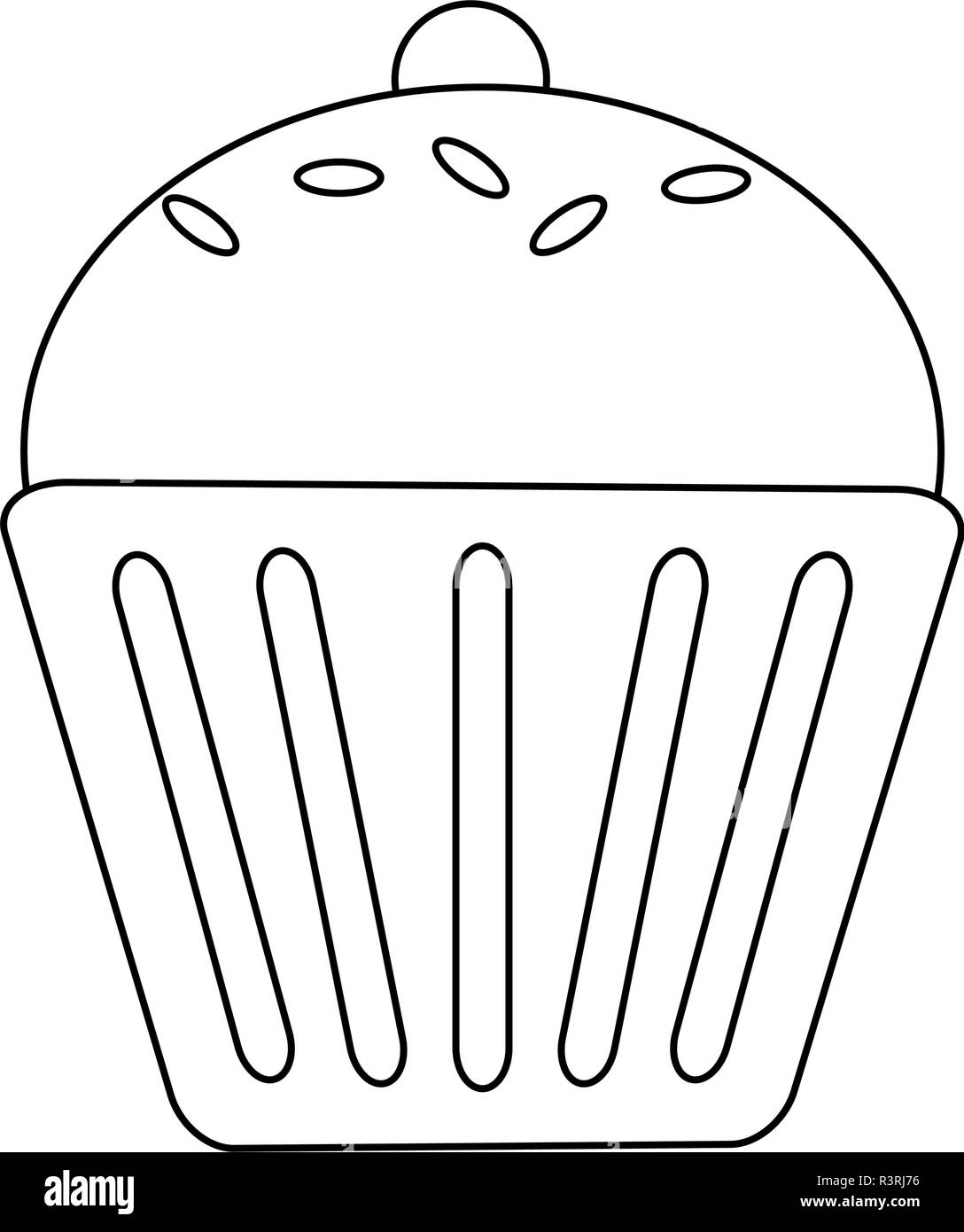 Cute sweet food desserts Black and White Stock Photos & Images - Alamy