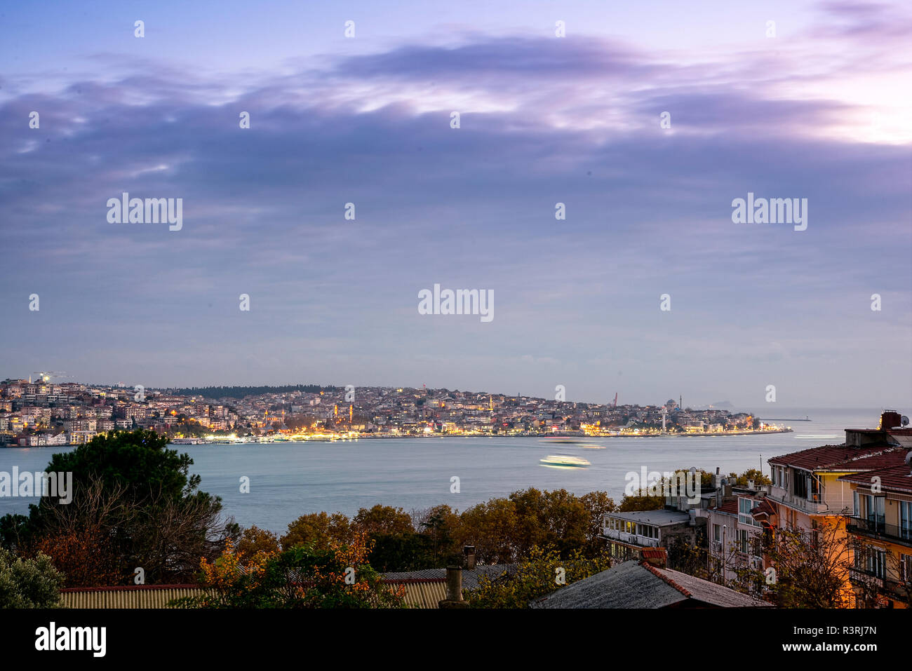 Istanbul Bosphorus City View Stock Photo - Alamy