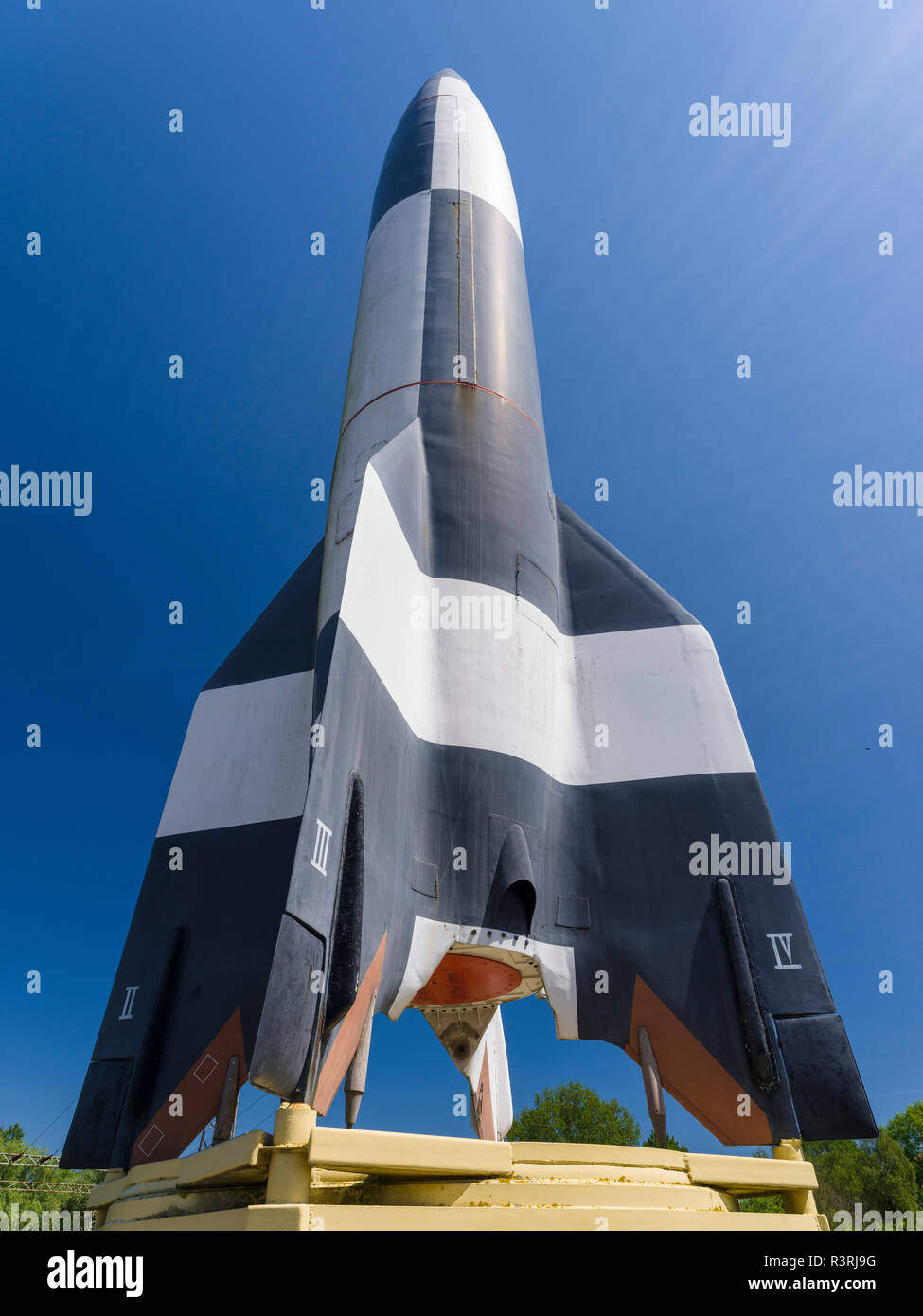 Aggregat 4 Or V-2 Rocket. Historic Technical Museum Peenemunde. Germany ...
