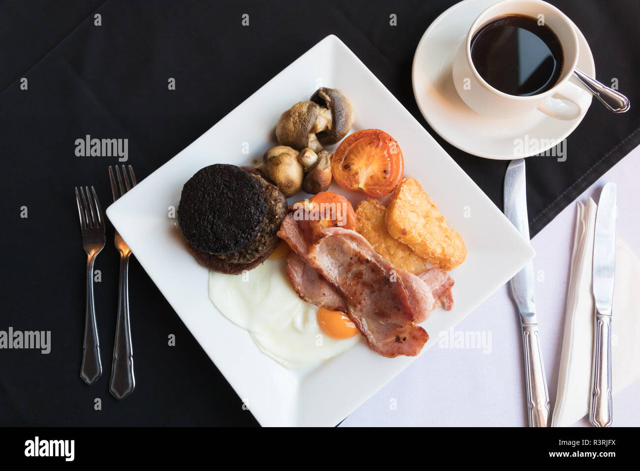 Full scottish breakfast Stock Photo - Alamy