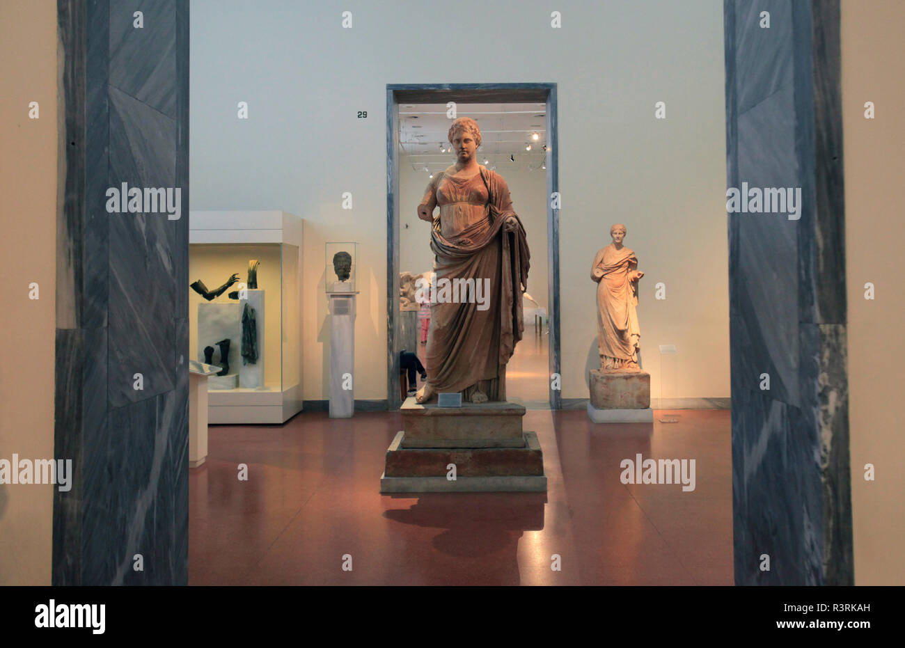 Statue of the goddess Themis. Found in Rhamnous, Attica. An exhibit in ...