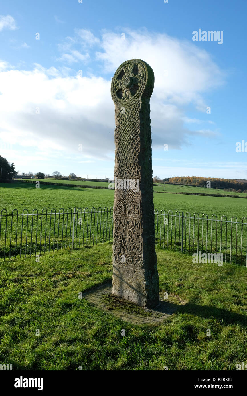 Maen Achwyfan Celtic Cross, North Wales Stock Photo - Alamy