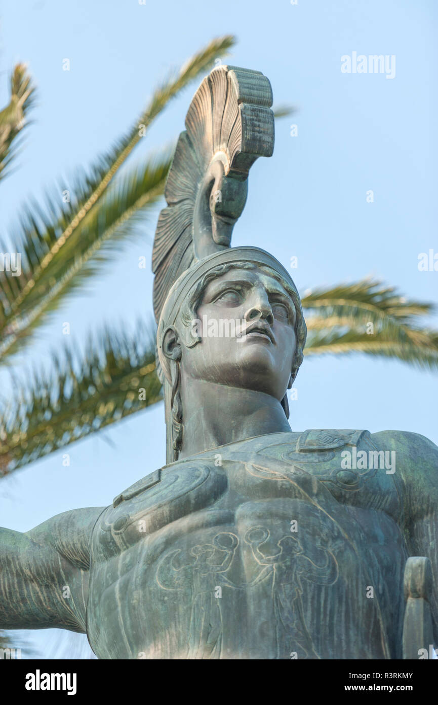 Achilles Face Statue