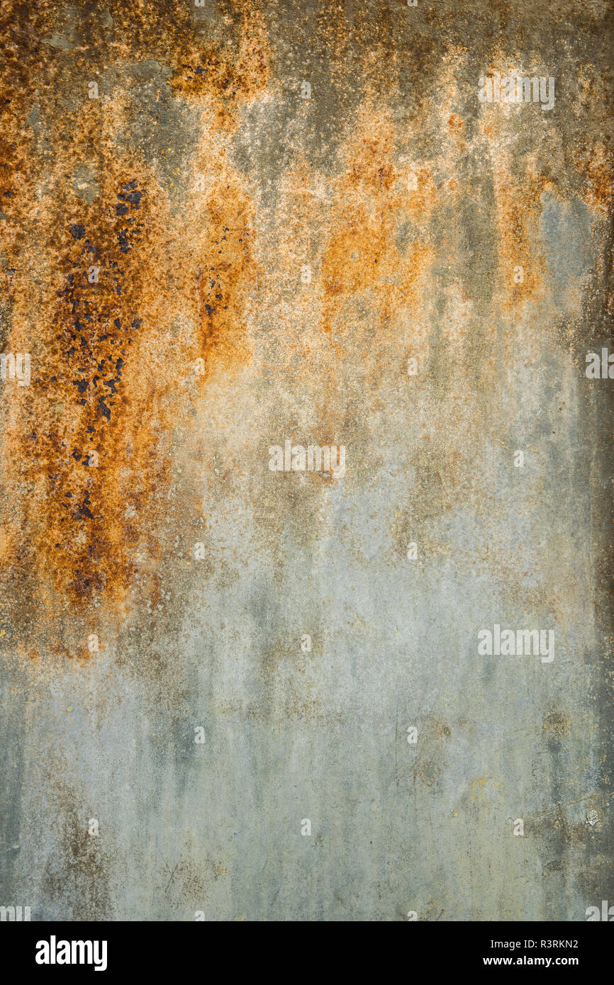 Rusty metal texture background caused by moisture in the air Stock ...