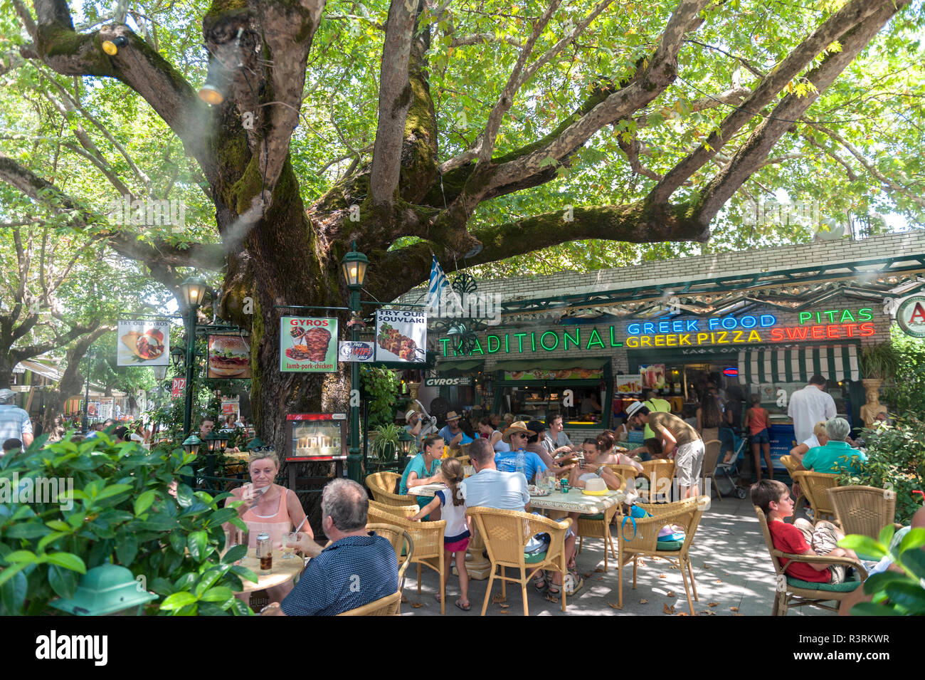 Traditional greek food boy hi-res stock photography and images - Alamy