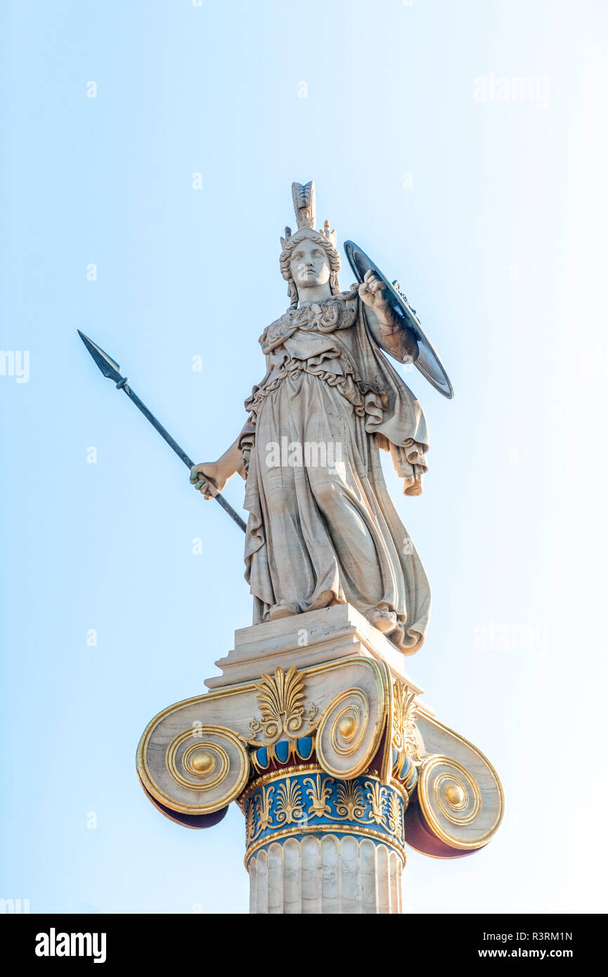Statue of Athena, Academy of Athens, Athens, Greece Stock Photo - Alamy