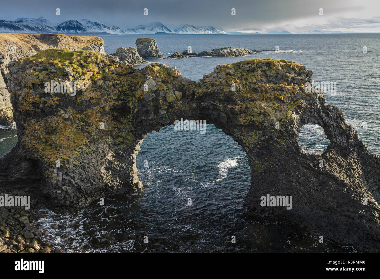 Sea arch, Arnarstapi, Iceland Stock Photo - Alamy