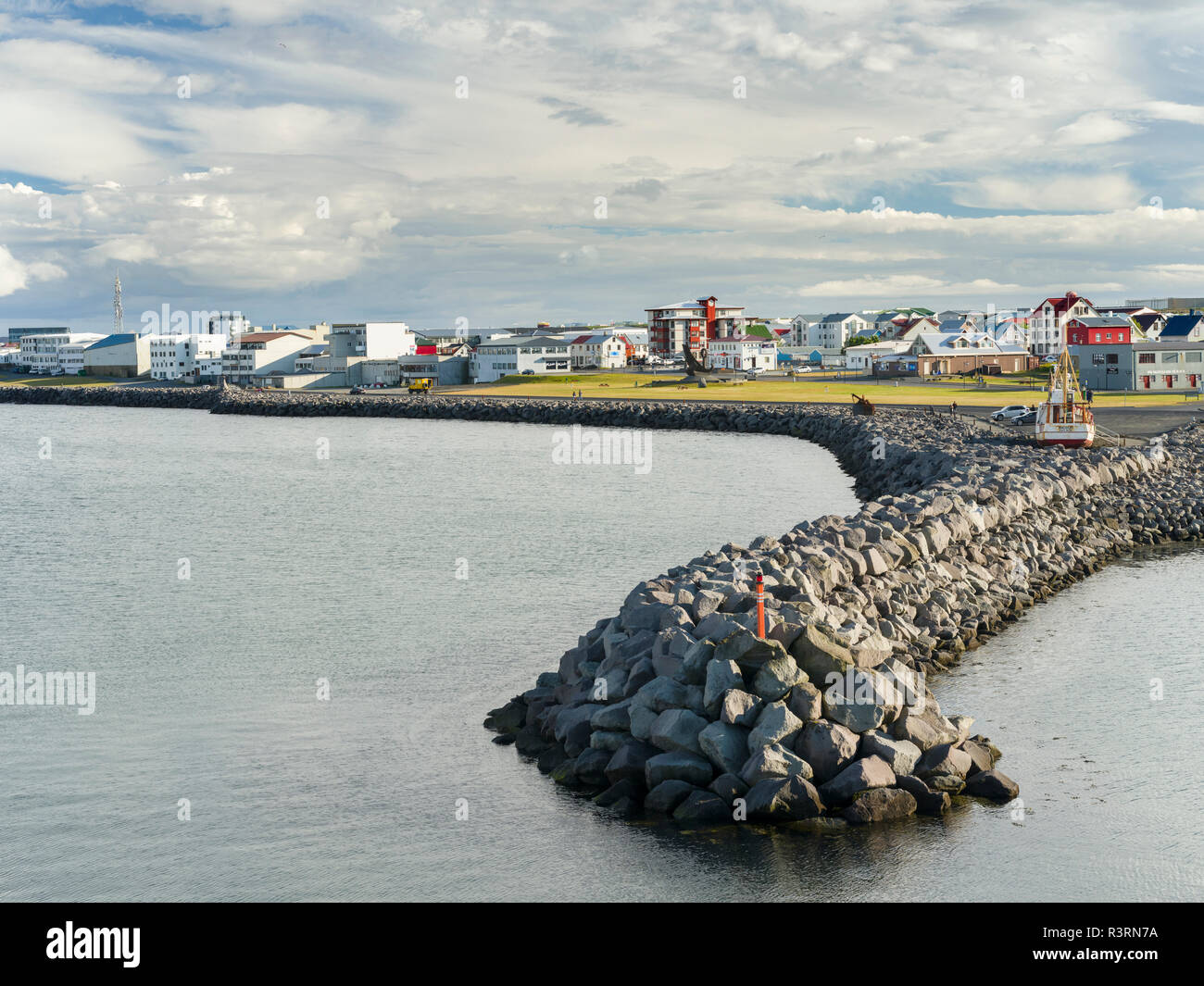 Keflavik on Reykjanes Peninsula. Northern Europe, Iceland Stock Photo ...