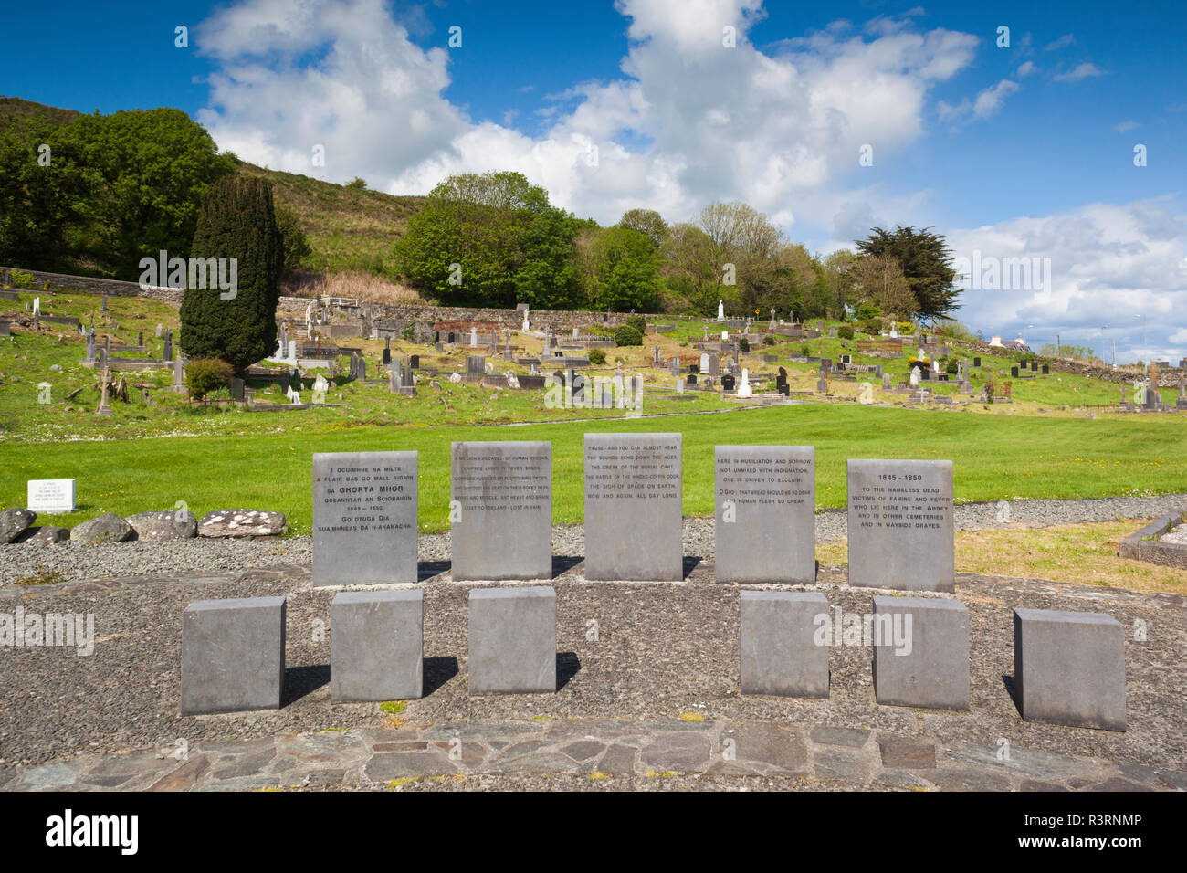 Ireland, County Cork, Skibbereen, Abbeystrowry Cemetery, Memorial to ...
