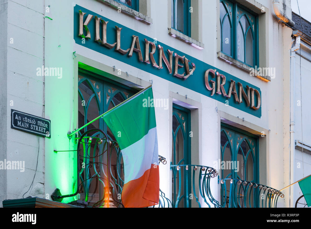 Ireland, County Kerry, Ring of Kerry, Killarney, sign for the Killarney ...