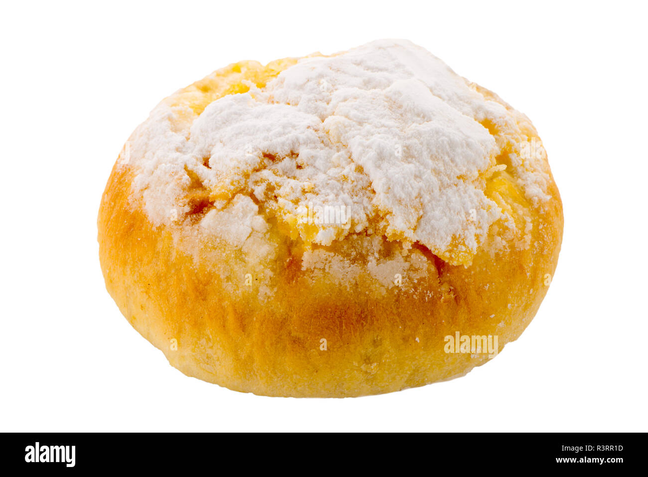 Traditional Portuguese coconut pastry called Pao de Deus isolated on ...