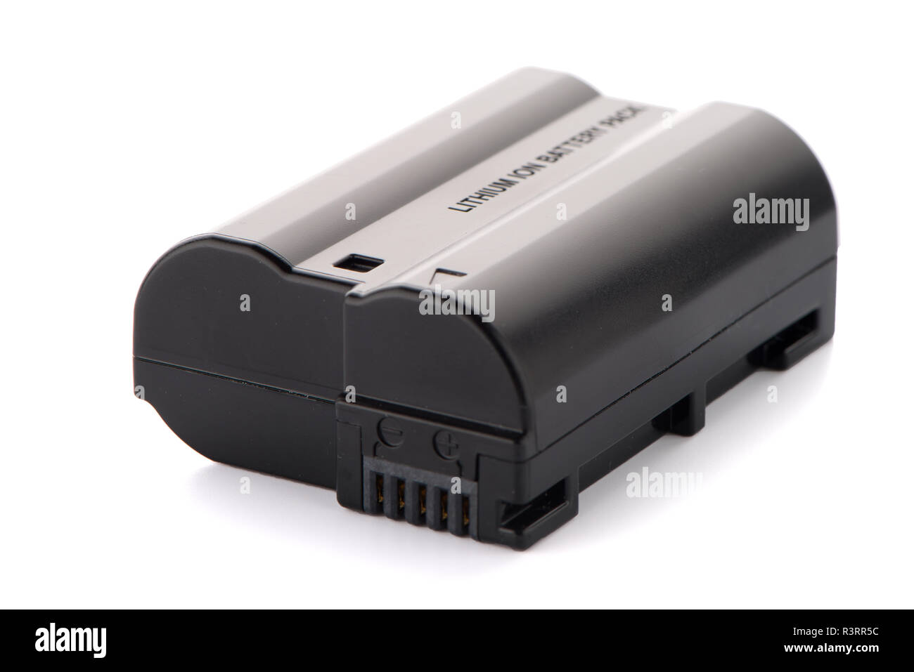 Camera battery pack isolated on white background Stock Photo - Alamy