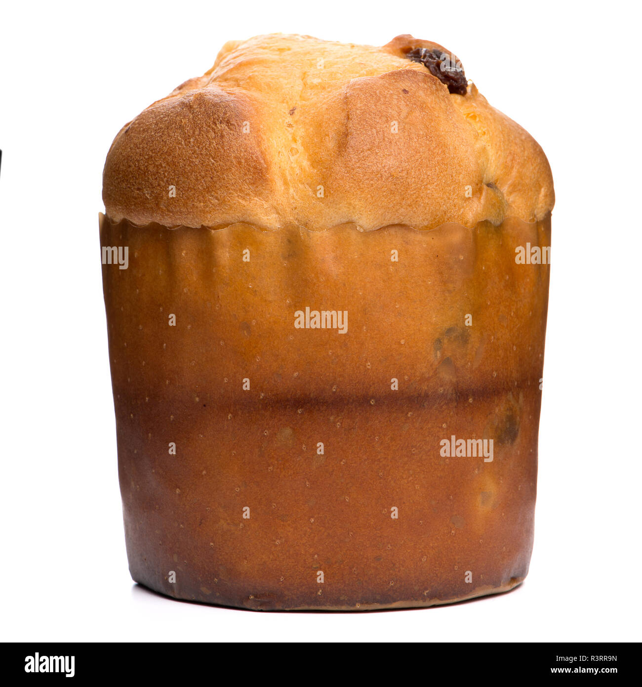 Panettone, typical Christmas dessert isolated on white background Stock ...