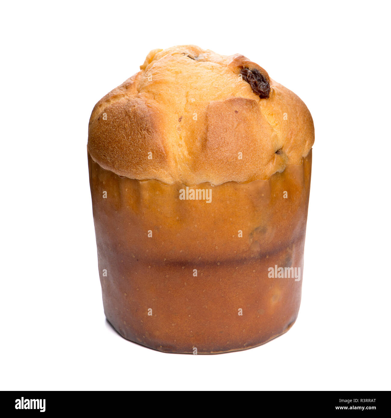 Panettone, typical Christmas dessert isolated on white background Stock ...