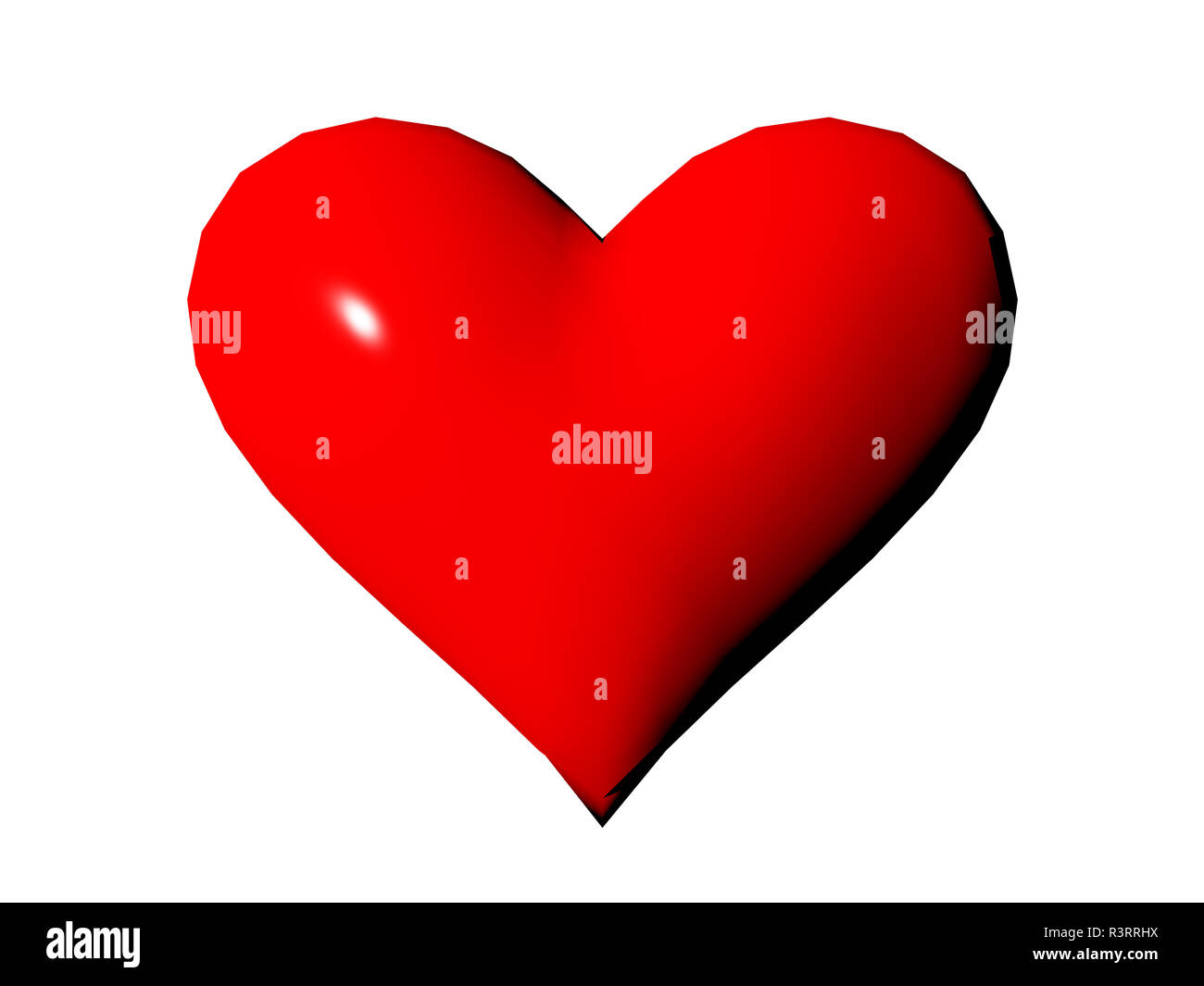red heart isolated Stock Photo - Alamy