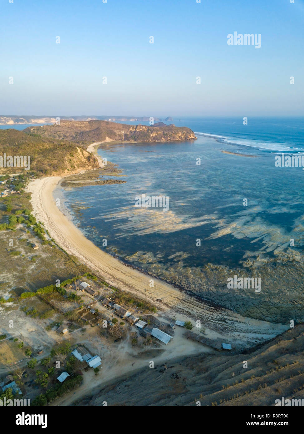 Indonesia, Lombok, Aerial view of beach Stock Photo - Alamy