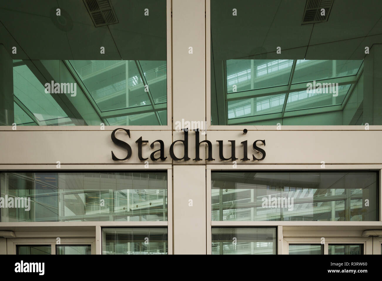 Netherlands, The Hague. Stadhuis, town hall, designed by US architect ...