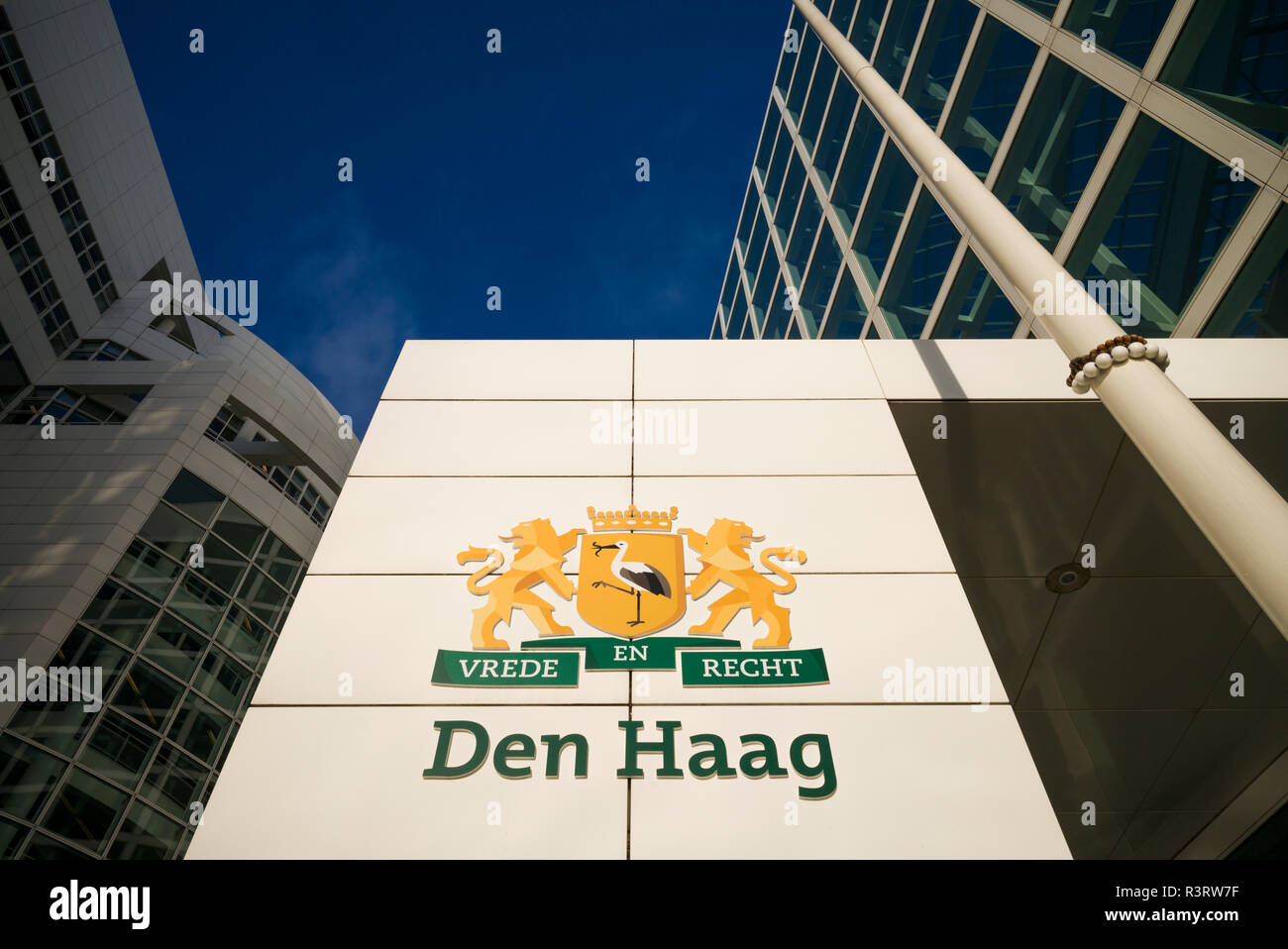 Netherlands, The Hague. Stadhuis, town hall, designed by US architect ...