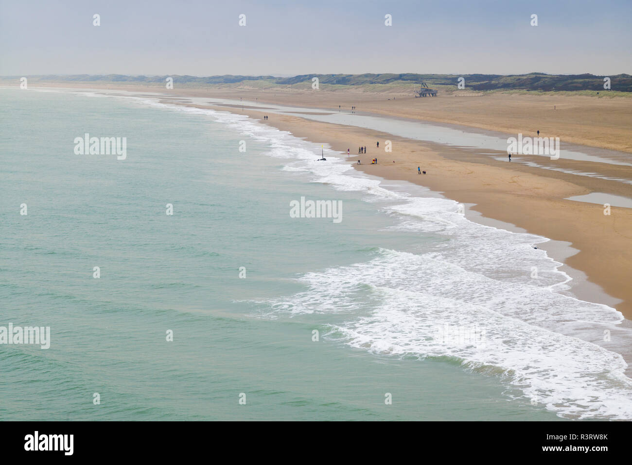 Netherlands, Scheveningen. View of the Strand Noord beach Stock Photo ...