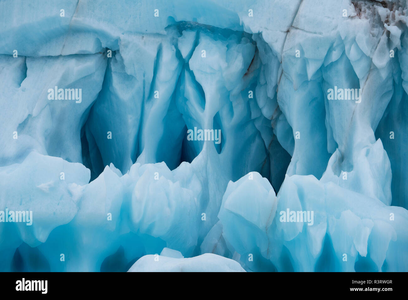 Norway, Svalbard, Austfonna Ice Cap. Brasvellbreen glacier, the longest ...