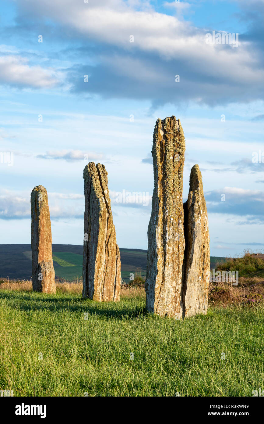 Great Britain, Scotland, Orkney, Mainland, Ring of Brodgar, neolithic ...