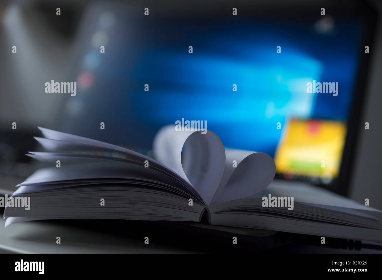 Laptop open in front of hi-res stock photography and images - Alamy