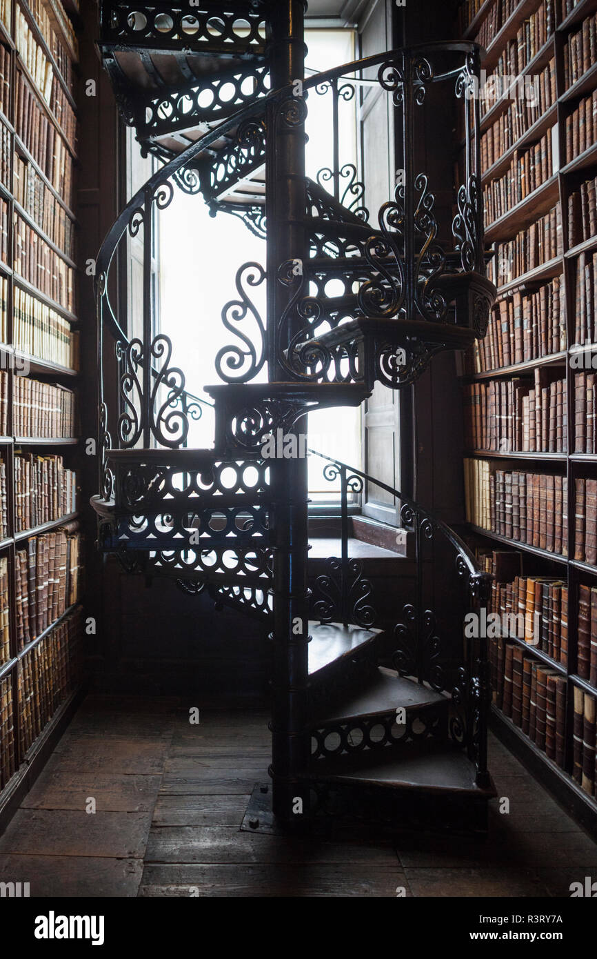 Ireland, Dublin, Trinity College, Old Library building, Long Room ...