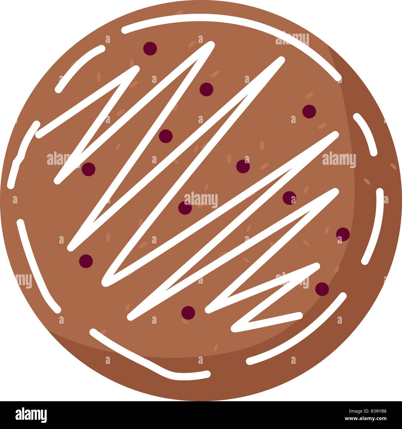christmas cookie icon over white background, vector illustration Stock ...