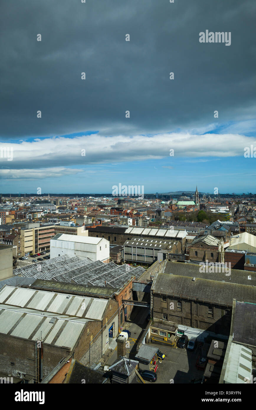 Ireland, Dublin, Guinness Storehouse, brewery museum, city view from ...