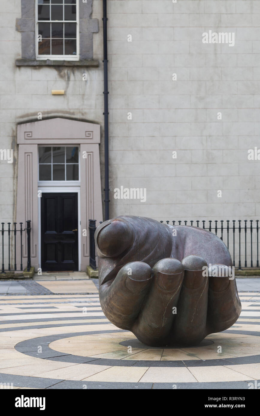 Ireland, Dublin, Marlborough Square, Wishing Hand sculpture, by Linda ...