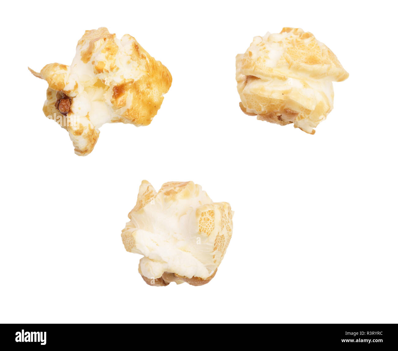Popcorn isolated on white background with clipping path Stock Photo - Alamy