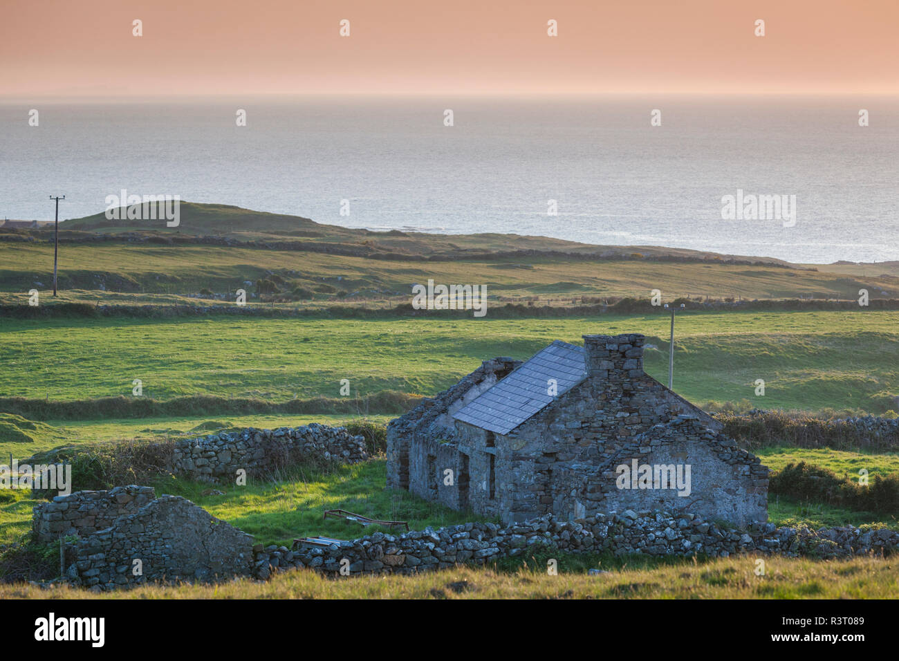 Ireland, County Donegal, Fanad Peninsula, Fanad Head, landscape Stock ...