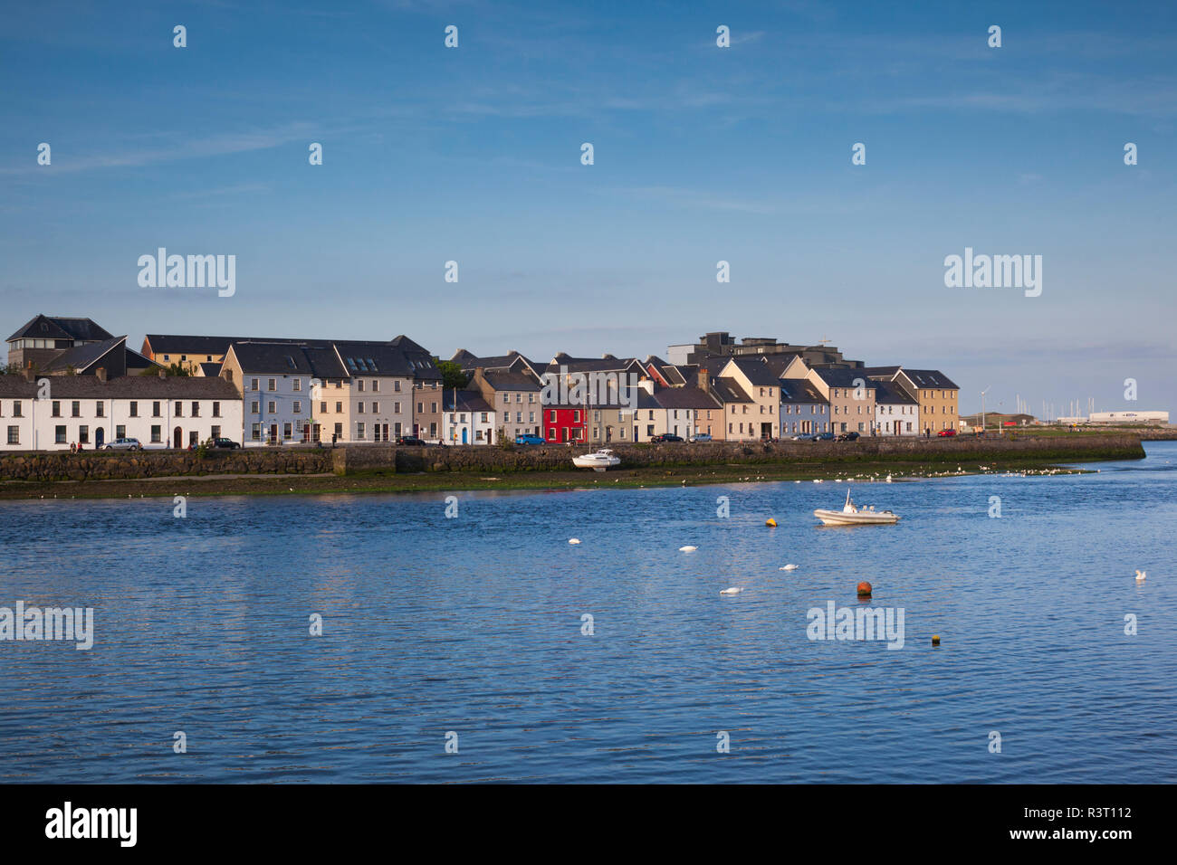 Ireland, County Galway, Galway City, port buildings of The Claddagh ...