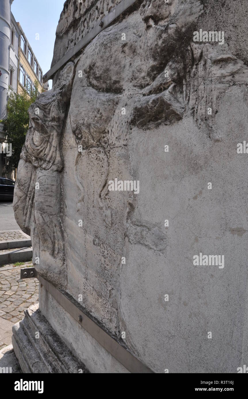Column of Marcian (details Stock Photo - Alamy