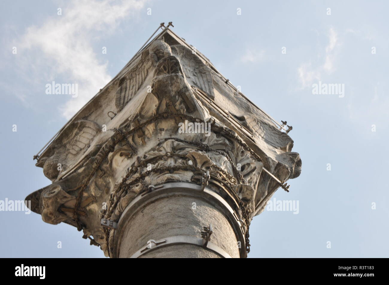 Column of Marcian (details Stock Photo - Alamy