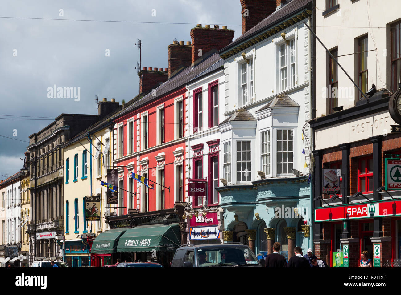 Ireland, County Tipperary, Tipperary Town, town buildings Stock Photo ...