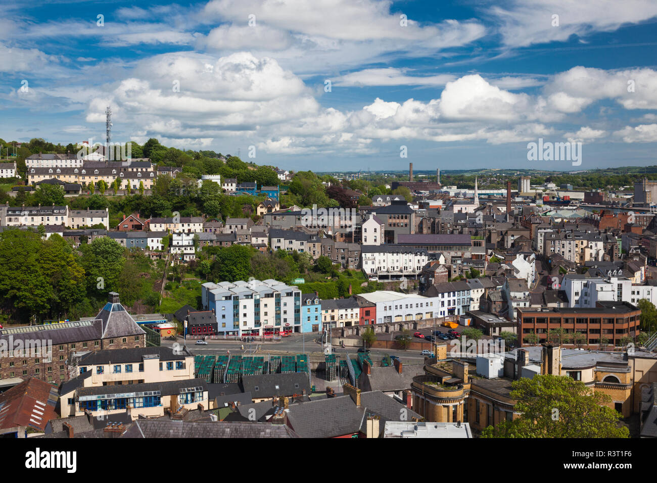 Ireland, County Cork, Cork City, elevated city view Stock Photo - Alamy