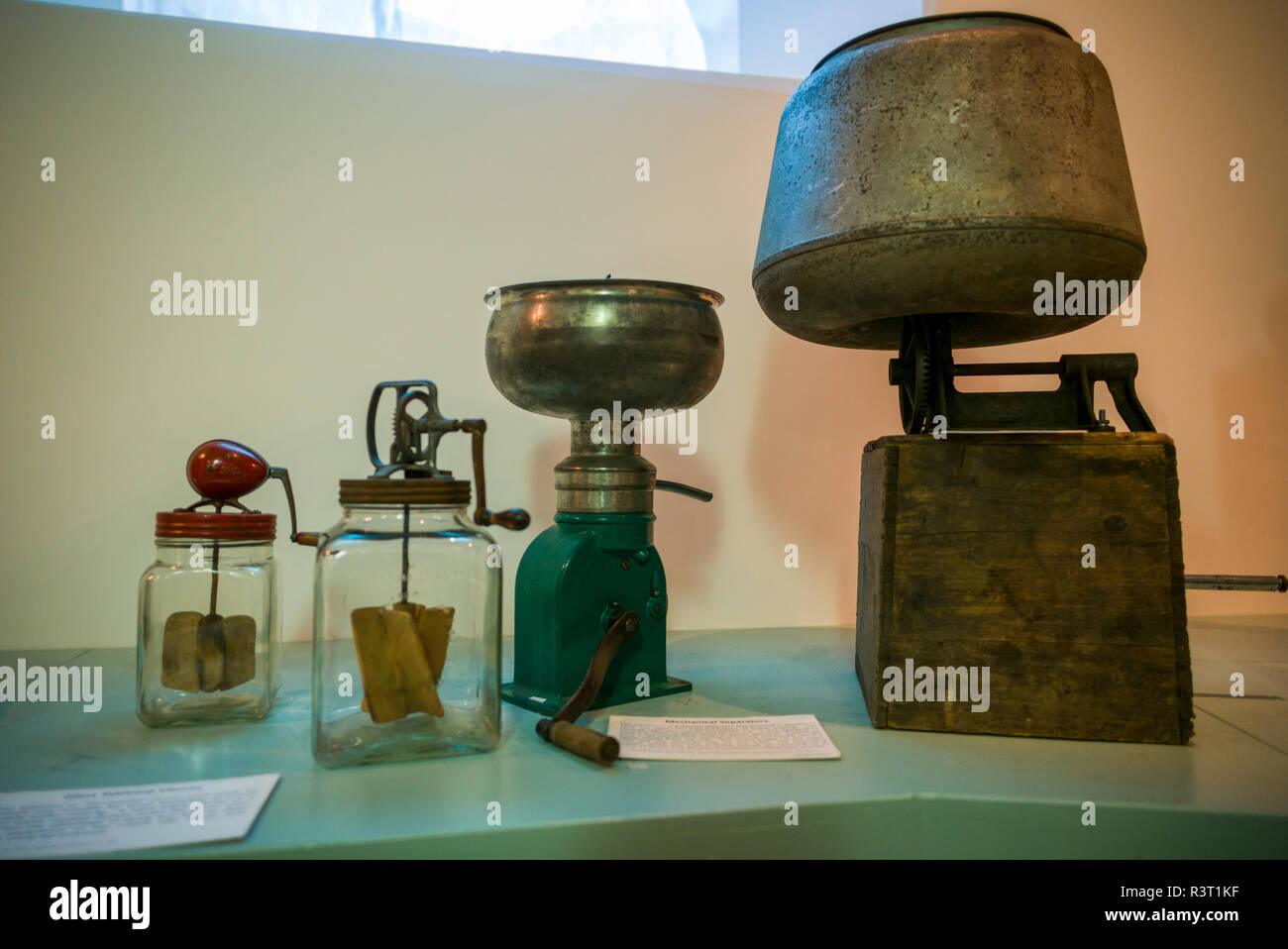 Ireland, County Cork, Cork City, Cork Butter Museum, display of antique ...