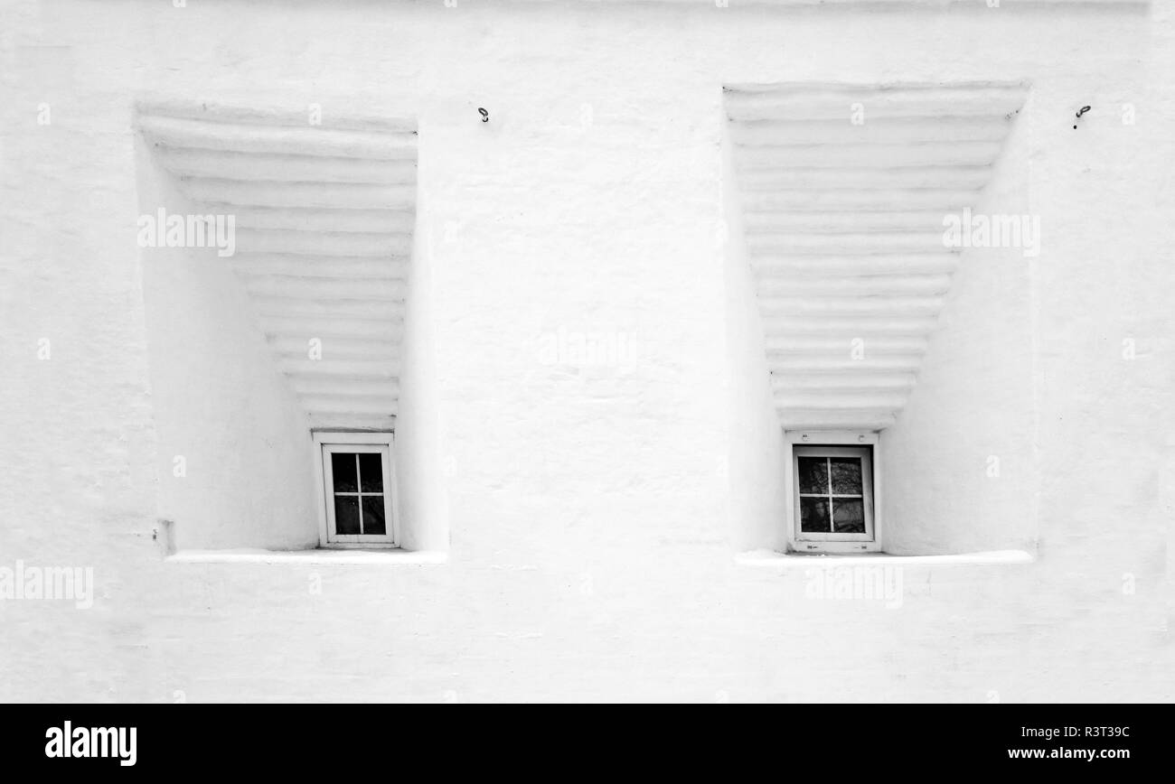 Bright small room apartment window empty Black and White Stock Photos ...