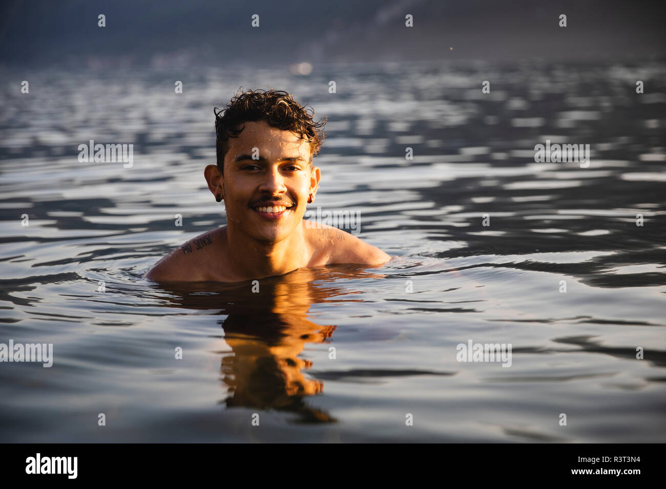 Man in the lake hi-res stock photography and images - Alamy