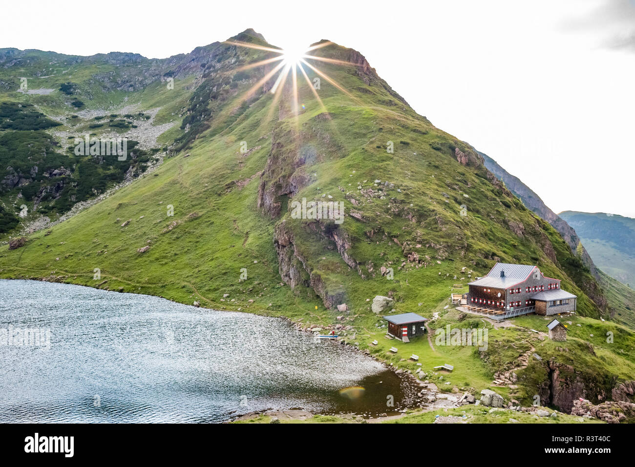 Austria, Tyrol, Fieberbrunn, Wildseeloder with lake Wildsee Stock Photo ...