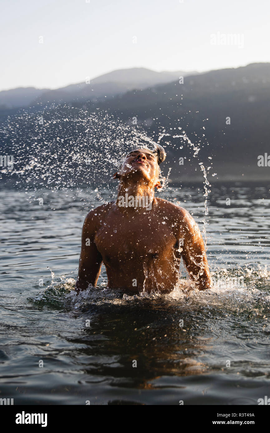 Man tossing hi-res stock photography and images - Alamy